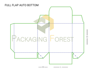 Custom Full Flap Auto Bottom Box Template - Packaging Forest LLC